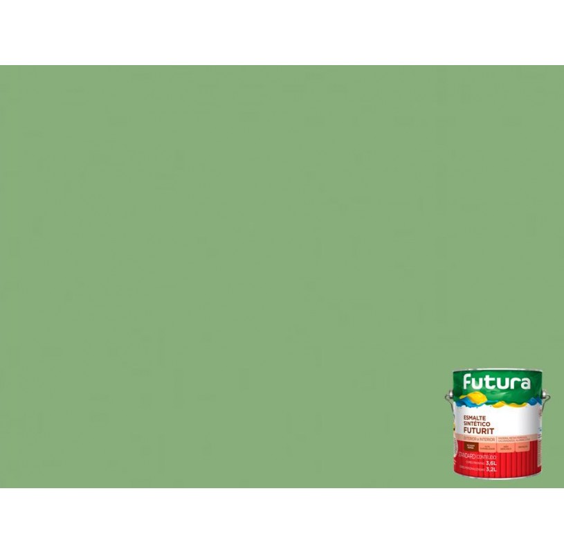 Tinta Esmalte Sintetico Verde Nilo Brilhante Futurit 3,6 lt Futura