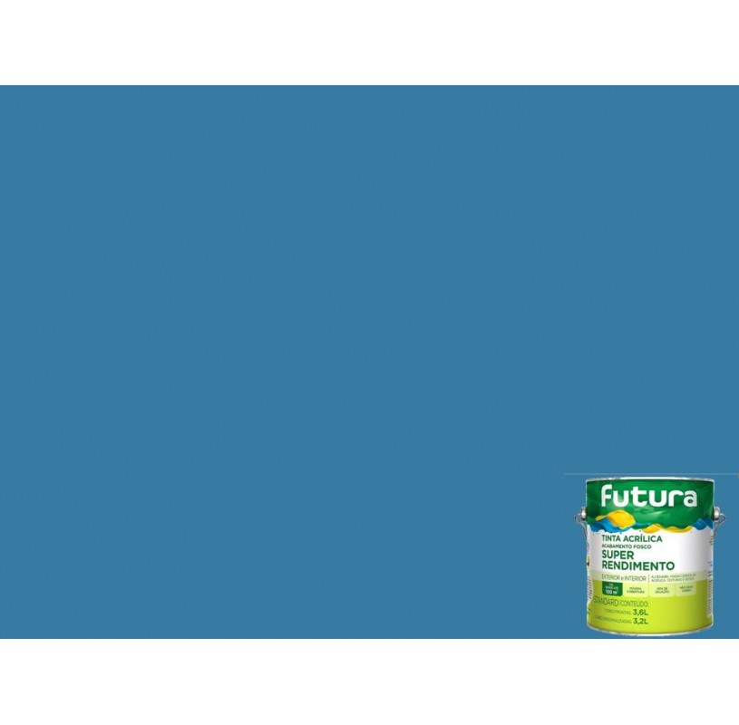 Tinta Acrilica Fosca Standard 3,6 lt Azul Profundo Futura