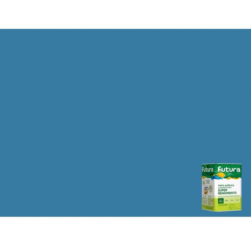 Tinta Acrilica Fosca Standard 18l Azul Profundo Futura